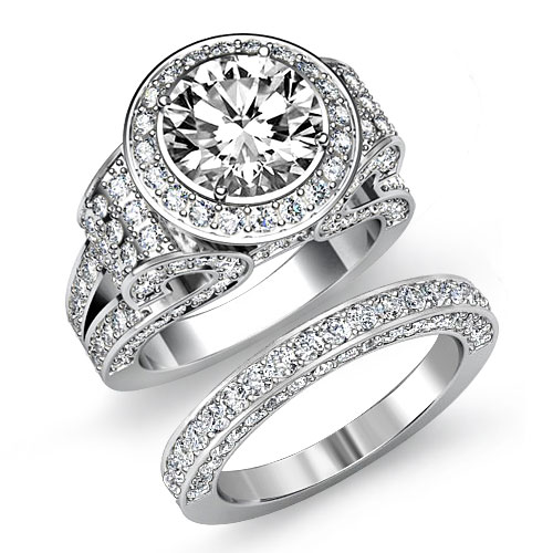 Diamond Bridal Set - Wedding Ring Sets | Javda