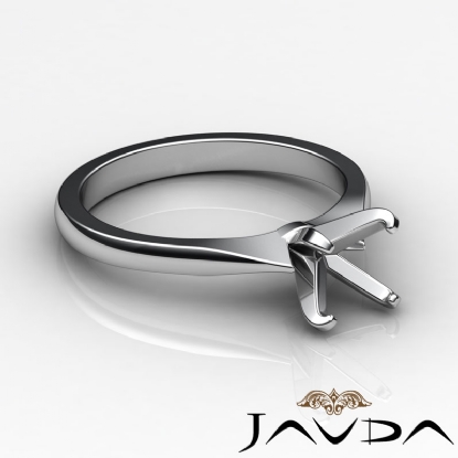 3g Diamond Tapper Solitaire Engagement Ring Setting 14k White Gold Semi ...