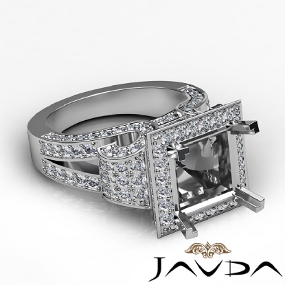 Diamond Princess Antique & Vintage Semi Mount Engagement Halo Setting ...